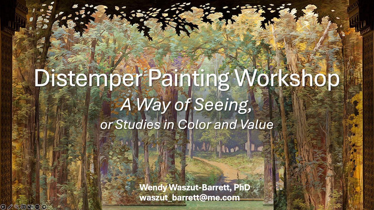 Travels of a Scenic Artist and Scholar. Distemper Painting Workshop ...